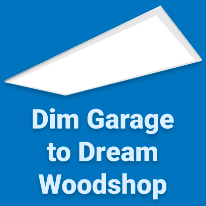 How a Custom Lighting Layout Turned a Dim Garage Into a Woodworker’s I