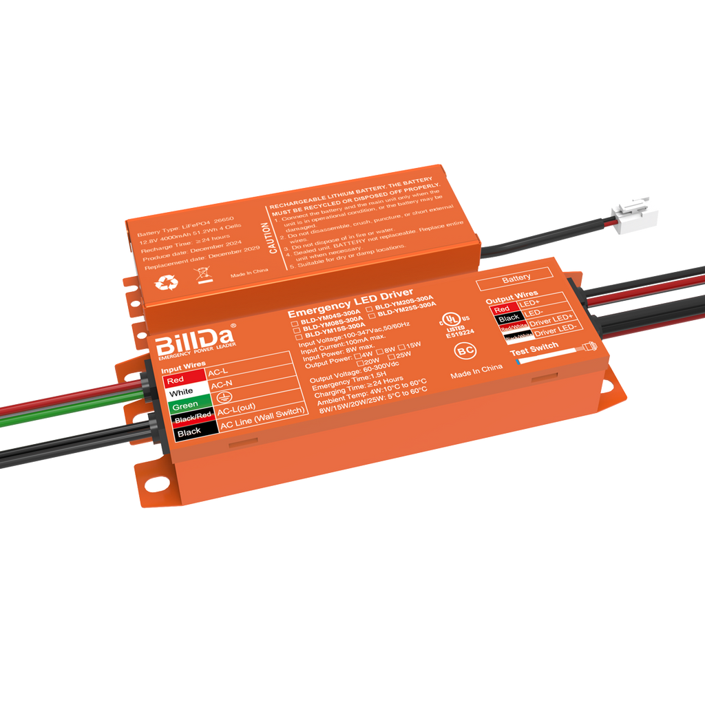 8W Emergency LED Driver for Strip, Troffer, Wall Pack & Low Bay ...