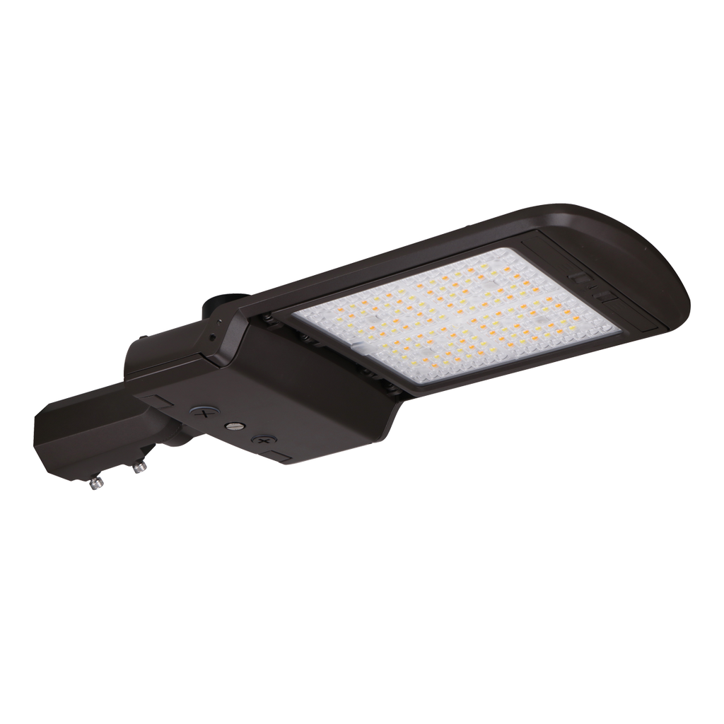 150W Selectable LED Shoebox Area Light, Swappable Optics