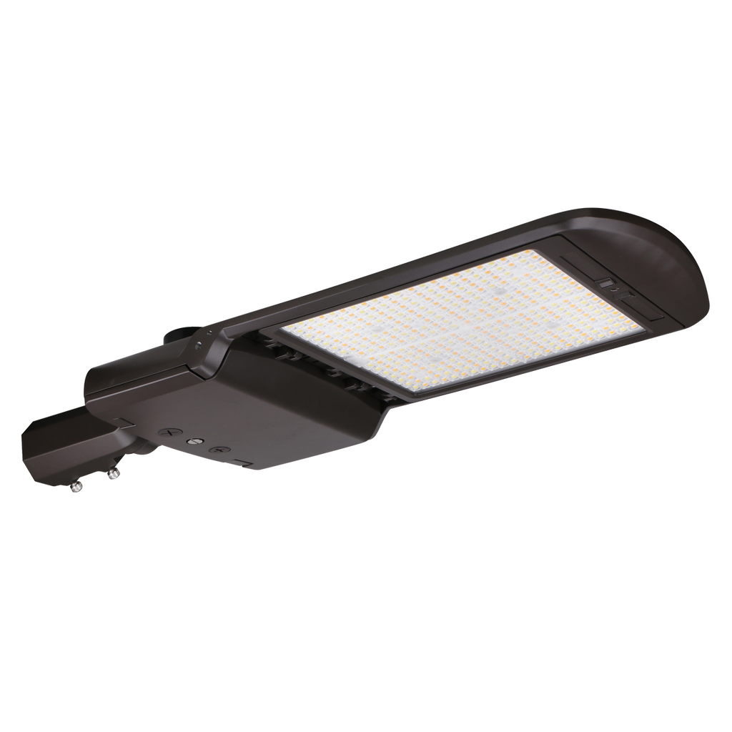 LED Shoebox Area Light - 3 CCT - Swappable Optics - 300/250/200W